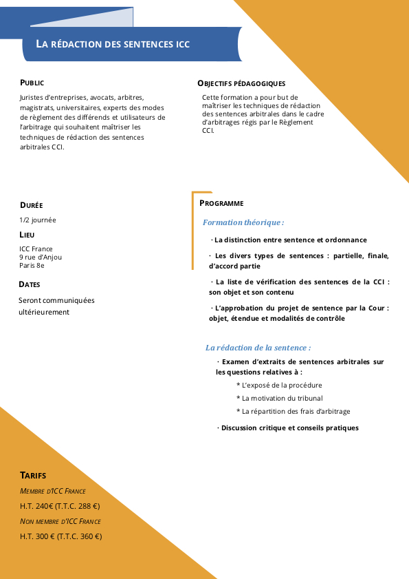 Résolution des litiges | ICC France