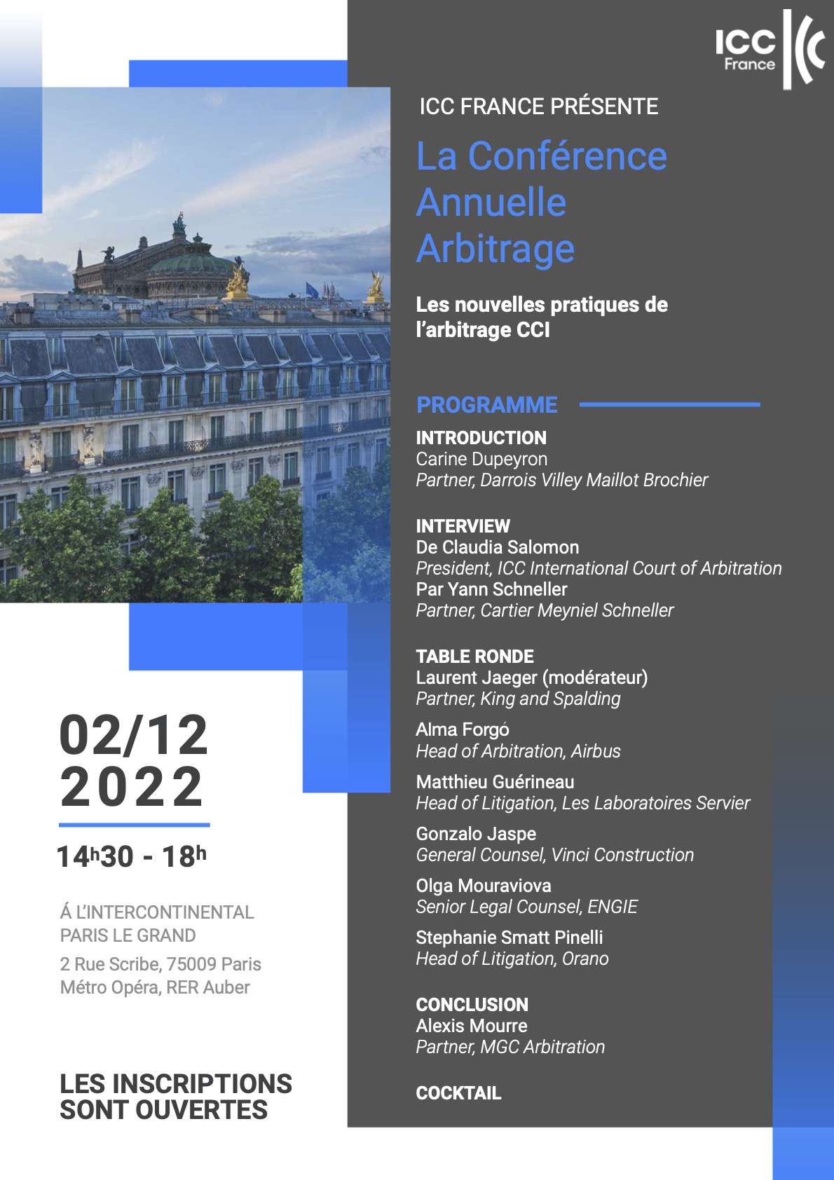 ICC France organise la première édition de sa Conférence Annuelle ...